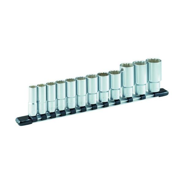 ソケットの取り外しが容易なアルミタイプのソケットホルダで作業効率がアップします。 ねじ穴付で壁掛け、デスク固定が可能です。 産業機械・自動車などの整備に必要な工具を厳選したセットです。 用途 ボルト・ナットの締付け・緩め作業用。 差込角(m...