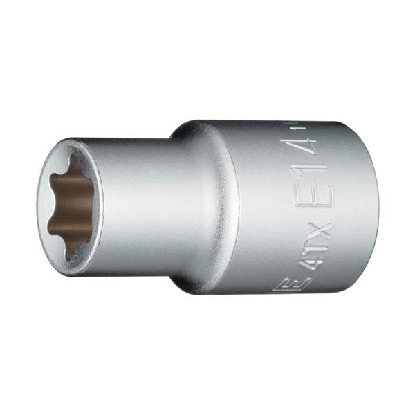 商品画像はイメージ画像です。実際とは異なる場合がございます。 E型トルクス?ソケットです。 自動車整備に最適です。 呼びNo.:E14 先端寸法(mm):15.2 差込角(mm):12.7 全長(mm):40差込角:12.7sq 先端規格:...