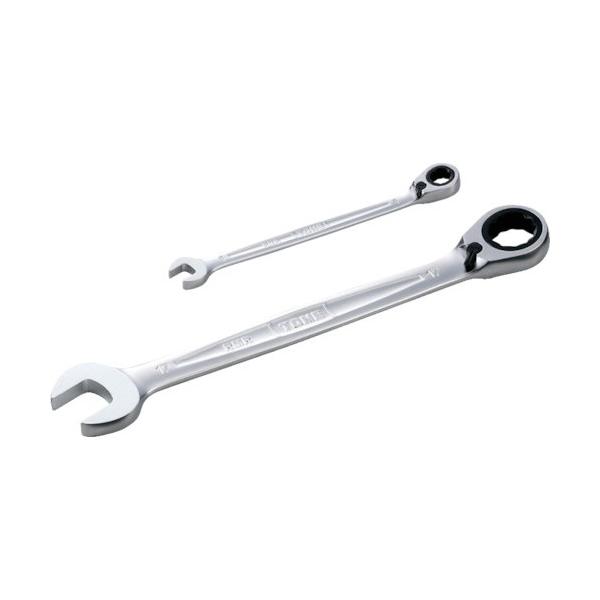 商品画像はイメージ画像です。実際とは異なる場合がございます。 薄型のラチェットヘッドには72枚ギアを装備しているため少ない送り角5°を実現しました。 フラットレバーにより指で容易に正逆の切り替えが行えます。 レバーはヘッドの厚みから突き出し...