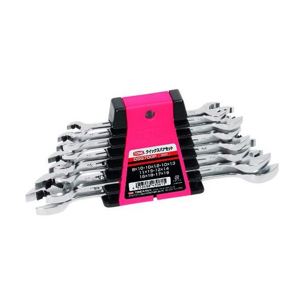 スパナ部は抜差し不要で早回し操作が可能です。 セット内容は6種類でバンド付です。 美しい梨地仕上げで手に馴染む柔らかい曲線デザインです。 丸形とやり形の特長を合わせ持った独自のヘッド形状です。 グッドデザイン賞受賞品です。 用途 配管のフレ...