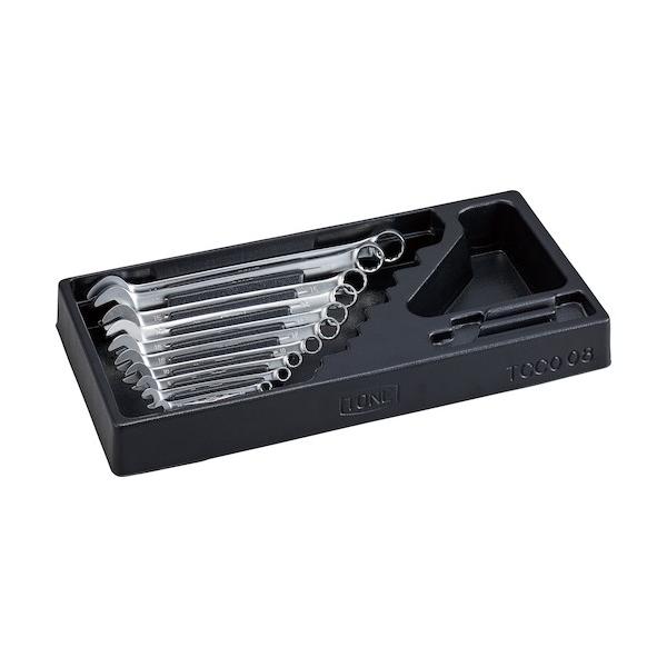 美しい梨地仕上げで手に馴染む柔らかい曲線デザインです。 スパナのスピードとめがねレンチの強さを兼ね備えたコンビネーションスパナです。 グッドデザイン賞受賞品です。 用途 ボルト・ナットの締付け・緩め作業用 セット内容(mm):5.5、7、8...