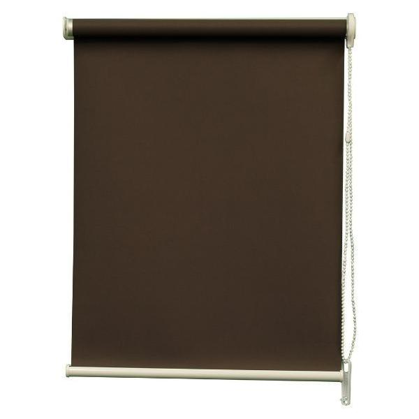 ■仕様 色:ブラウン 幅(mm):350 高さ(mm):1500 ■付属品 ブラケット2個・取付ネジ（小）3本・カーテンレール取付金具2個・コードクリップ1個 ロールスクリーン ロールカーテン シェードカーテン ブラインドカーテン  【重量...