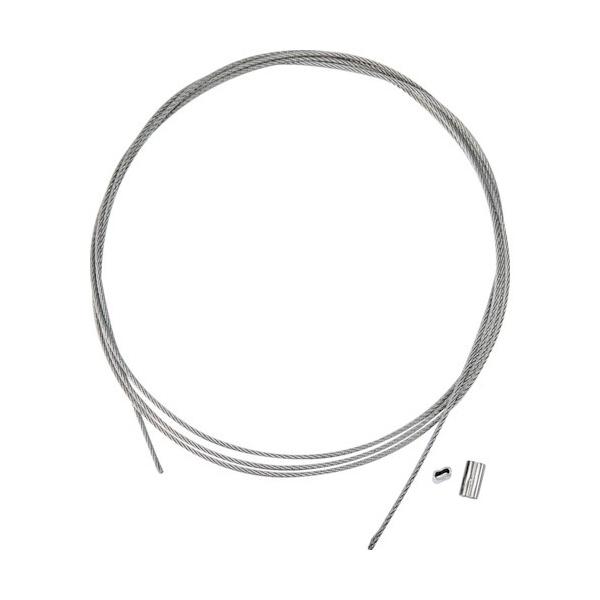 商品画像はイメージ画像です。実際とは異なる場合がございます。 ■特徴 ほつれ止め加工を先端に施していますので、自由にお使いいただけます。 スリーブが２個付属していますので、お好みのサイズでアイ加工ができます。 細くても強度があり目立ちません...