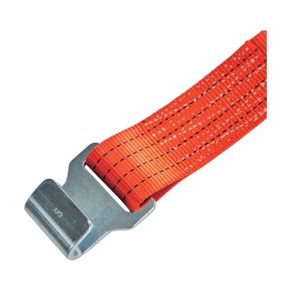 ■特徴 ラチェット式（歯車式）で強力タイプのベルト荷締機です。 ワイドハンドル採用により、握りやすく、力が入れやすいので作業性が向上しております。 ポリエステル素材のベルトは、引張強度・耐久性・防腐性に優れ、長く安心してご使用いただけます。...