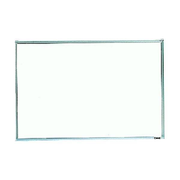 ■特徴 スライド式吊金具2個付ですので壁掛けも可能です。  ■仕様 マグネット対応 ペントレー付(取付済)  ■付属品 ラーフル1個 マーカーペン（黒・赤各1本） カラーマグネット4個  ■材質 板面:スチールホワイト フレーム:アルミ 芯...