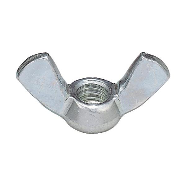 商品画像はイメージ画像です。実際とは異なる場合がございます。 ■特徴 手で締められるナットです。  ■仕様 パッケージ：ボルトンパック（ブリスター） 強度区分：4T  ■材質 スチール（SWRM8〜10相当） 表面処理:ユニクロメッキ仕上げ...