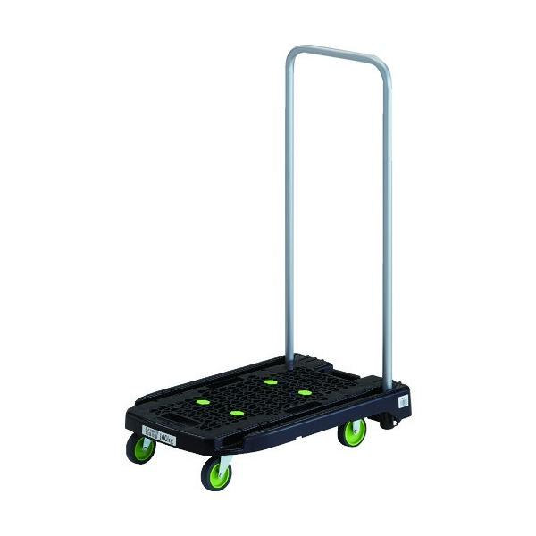 ■特徴 天板をメッシュ構造にすることで、床面からの反響音を抑え走行が静かです。 ハンドルを収納すると、平台車として使用可能です。 ハンドルを後ろ斜めに倒して、引張りながら荷物を運ぶことができます。 立て置きできます。  ■仕様 完成品 自在...