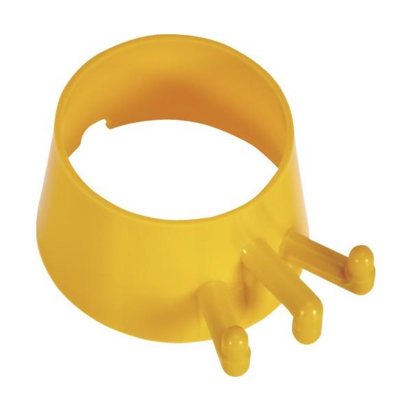 商品画像はイメージ画像です。実際とは異なる場合がございます。 ■特徴 コーンに付けるだけでロープの止め具として利用できます。  ■用途 安全コーンのロープ止め具に。  ■材質 ポリプロピレン（PP） ●色:イエロー    【サイズ】 112...