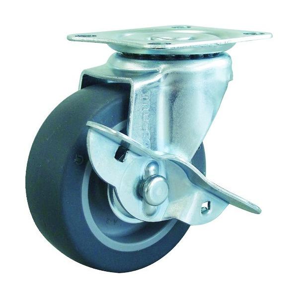 商品画像はイメージ画像です。実際とは異なる場合がございます。 ■特徴 車輪にエラストマー(キャスター径50〜75mm)、グレーゴム(キャスター径100〜150mm)を使用しているので床面への走行痕が発生しにくくなっています。 走行性、耐荷重...