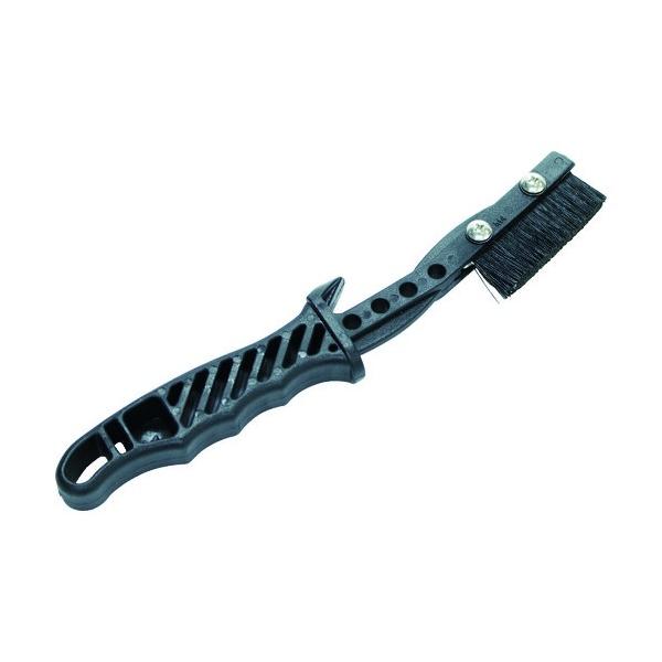 商品画像はイメージ画像です。実際とは異なる場合がございます。 ■特徴 簡単に交換できるチャンネルブラシです。 手になじみやすい形状のデザインを採用しています。 作業現場で頻繁に使用される方にお勧めです。 従来品ではカシメの部分を広げて交換す...