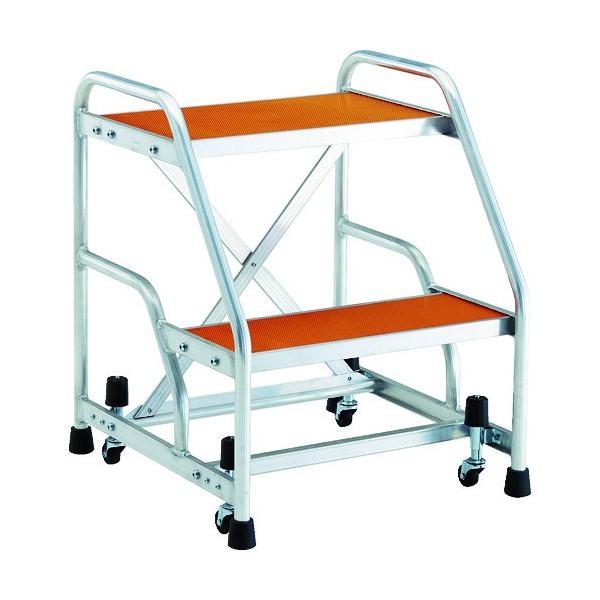 ■特徴 マグネット保持構造キャスターなので、一度踏み込むと本体を持ち上げて解除しない限り決して浮き上がらず安全に使用できます。 縦・横方向の滑り防止形状の脱塩ビ・エラストマー製マットを採用、耐油性・耐候性に優れています。 アルミ溶接構造で堅...