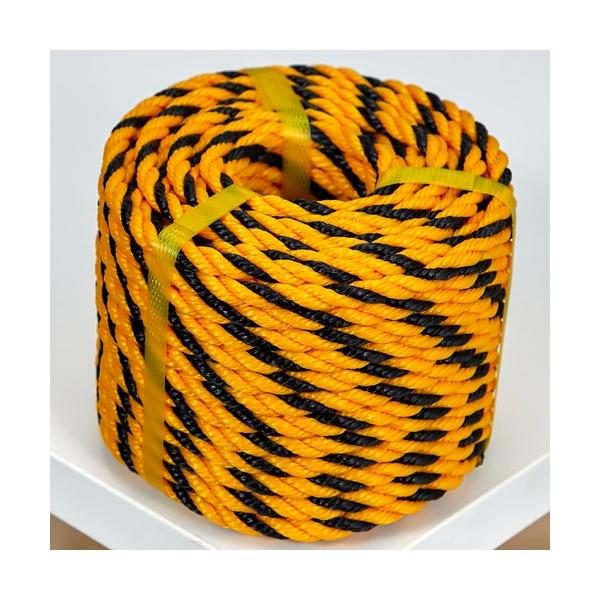 商品画像はイメージ画像です。実際とは異なる場合がございます。 ■特徴 工事現場などにおいて、安全標識、または区画整理用として使用できる、廉価版の黒黄色の2色のトラロープです。  ■用途 立入禁止・危険区域の表示。  ■材質 ポリエチレン（P...