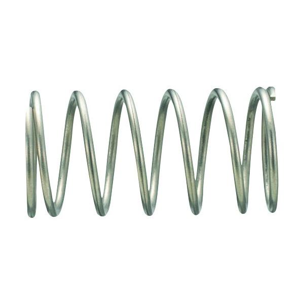 ■特徴 間隔をあけて線材をらせん状に巻いた、圧縮する方向に使うばねです。 寸法およびばね特性の許容差はJIS B2704の2級を適用しています。  ■用途 圧縮する方向に使うばね。  ■仕様 使用温度範囲：110℃以下  ■材質 スチール（...