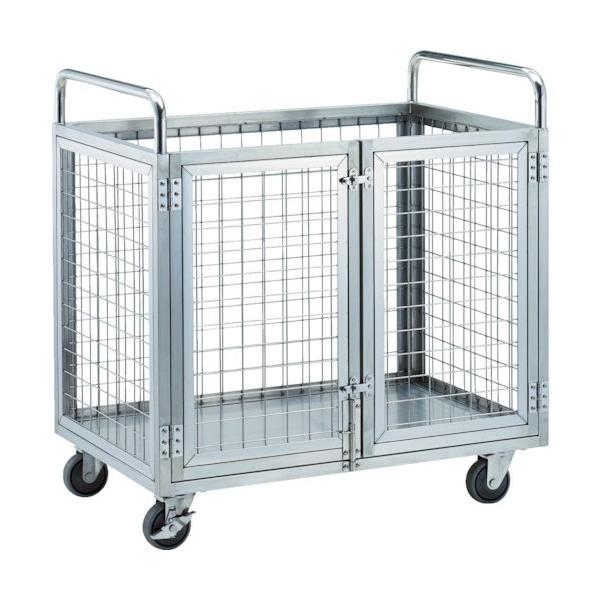 ■特徴 本体およびキャスター金具、まで全てＳＵＳ３０４製ですので、さびにくく、クリーンルームでもご使用になれます。  ■用途 食品工場、研究所など。  ■仕様 完成品  ■材質 本体：ステンレス（ＳＵＳ３０４） キャスター金具:ステンレス（...