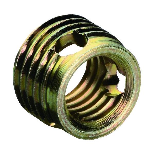 商品画像はイメージ画像です。実際とは異なる場合がございます。 ■特徴 エンザート［［Ｒ下］］は直タップではめねじ破壊が起こり易い樹脂やアルミ等に使用出来る作業性の良いインサートナットです。 割溝又は三つ穴形状の切刃を持ち、自身の刃で相手材を...