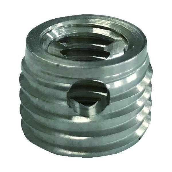 商品画像はイメージ画像です。実際とは異なる場合がございます。 ■特徴 エンザート［［Ｒ下］］は直タップではめねじ破壊が起こり易い樹脂やアルミ等に使用出来る作業性の良いインサートナットです。 割溝又は三つ穴形状の切刃を持ち、自身の刃で相手材を...