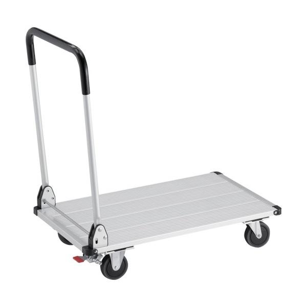 ■特徴 スチール製運搬車に比べて非常に軽量なアルミ製運搬車です。 キャスターに省音キャスターを採用しているため、静かな走行が特徴です。 コーナー部は4カ所とも樹脂製バンパー付です。  ■仕様 完成品 静音Φ１００エラストマー車輪 自在キャス...