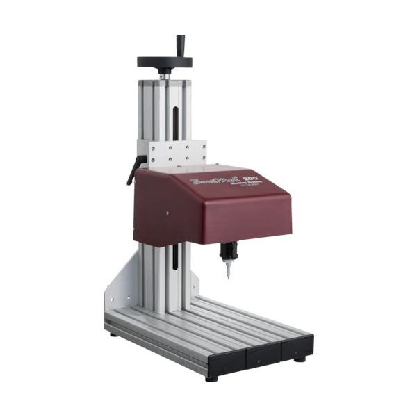 ■特徴 エアー源を必要としない電気式のスタンド付刻印機 100mmX100mmの広いマーキング範囲 プラスチックから焼入鋼(HRC60)まで刻印可能 ピンの選択により刻印深さが調整可能 コントローラは最大200パターンの刻印内容を記憶可能 ...