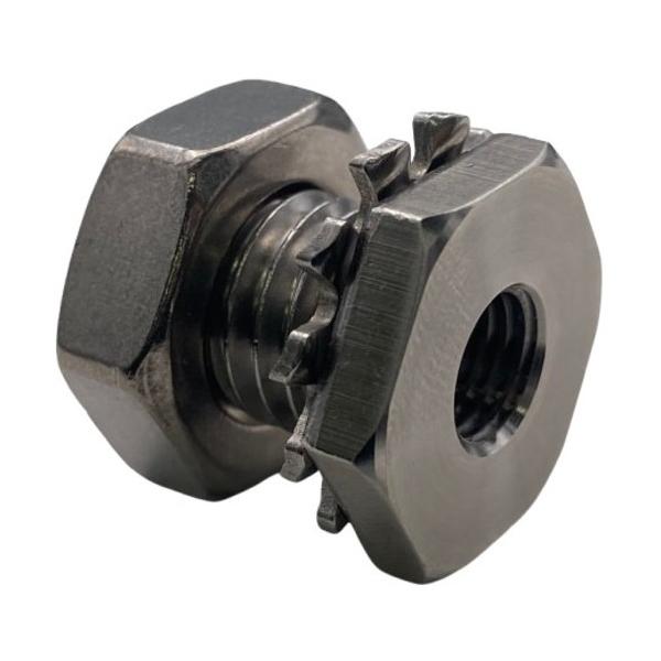 ■特徴 薄い板の丸穴に本品を挟み込むことでネジ加工ができない金属板、木材等にネジ穴を作ることができます。 内径は細目ネジ穴になりますが、並目もラインナップございます。 専用工具を使用せず歯付き座金と六角ナットで締め付ける構造です。 付属のと...