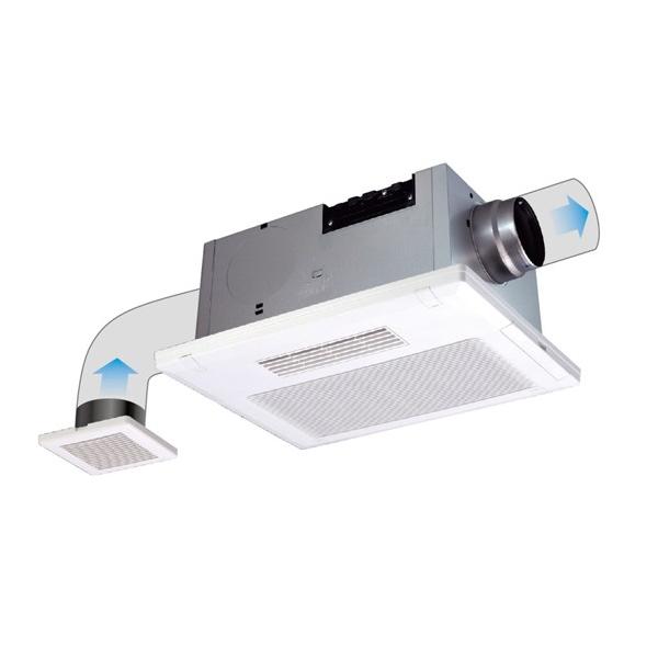 AC 200Vハイパワー 適合パイプ:Φ100mm 基本開口寸法(mm):285×400 取付可能開口寸法(mm):280~300×400~425 浴室と他1室を効率よくしっかり換気します。 乾燥/暖房/涼風/換気  【入数】 1個 BF5...
