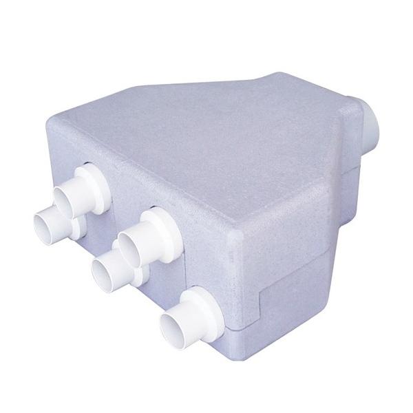 適合パイプ:Φ100mm(Φ100→Φ50×5) EPS樹脂製(自己消化性.帯電防止材入)  【入数】 1個 TSK15C50