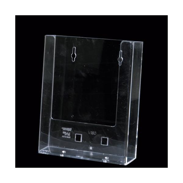 ■特長 壁面の有効的な利用が可能となります。  ■仕様 色:透明 間口(mm):165 奥行(mm):32 高さ(mm):194 段数(段):1 列:1 収納サイズ(mm)幅:160 収納サイズ(mm)奥行:30 適合紙サイズ:A5 壁面の...