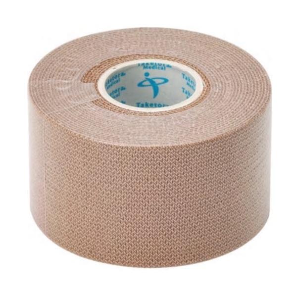 ■特徴 ●伸縮性：強撚糸（綿100％）による特殊織で圧迫性・支持性に優れています。 ●低刺激性：アクリル・樹脂粘着剤を使用しているので、皮膚への刺激が低く、カブレの心配がありません。 ●通気性：粘着面には独自の塗工を施しているため、通気性が...