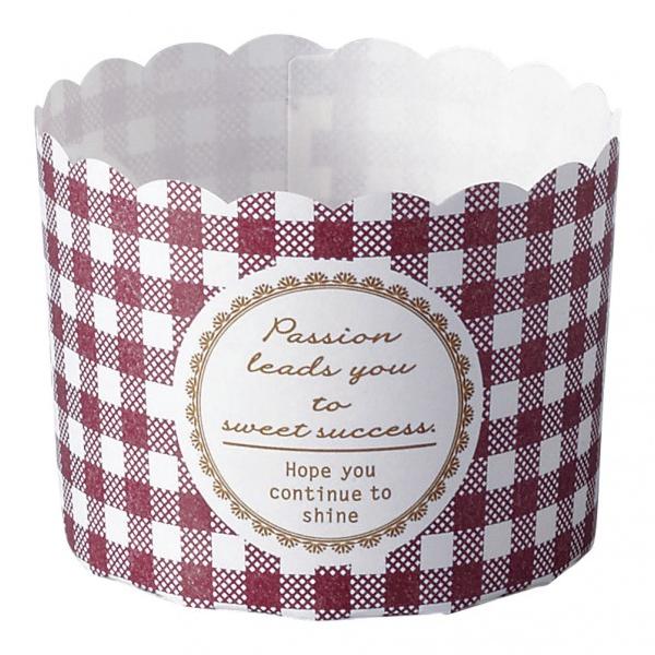 商品画像はイメージ画像です。実際とは異なる場合がございます。 ●・内面にPETをラミネートしていますので、 油にじみを低減しカップデザインを活かして スイーツを引き立てます。 ●メーカー品番:MS743 ●カラー:チェック      ●内径...