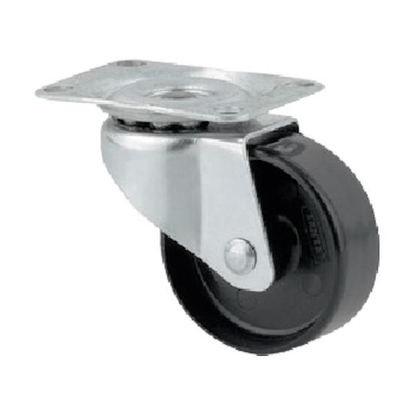■特徴 ドイツ製の信頼・耐久性を備えた、標準的な小型キャスターです。  ■仕様 プレート式 自在式  ■材質 金具：スチール 金具表面処理：光沢亜鉛メッキ 車輪：ポリプロピレン  ■注意点 原則キャンセル不可商品となります。 メーカー欠品時...
