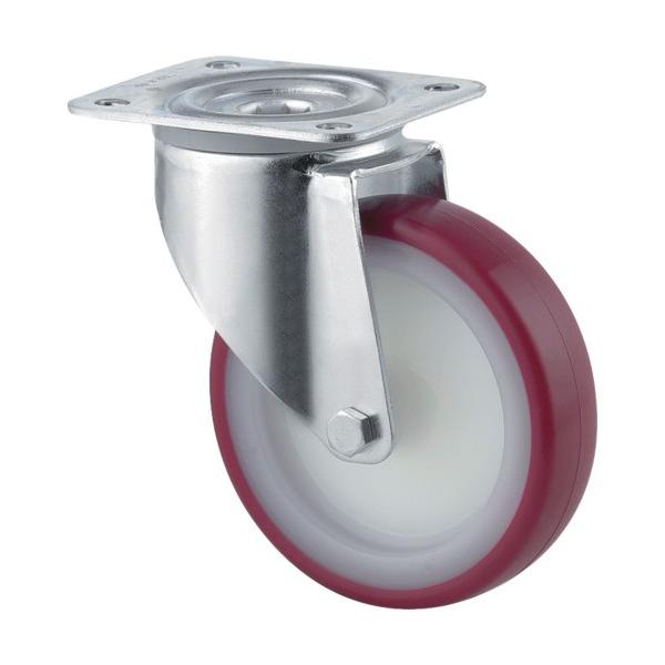 ■特徴 旋回部にはダブルボールレースベアリングを採用しており動き出しがスムーズな上、耐久性にも優れております。 タイヤはノンマーキング仕様です。 ■仕様 プレート式 自在式 ■材質 金具:スチール 金具表面処理:光沢亜鉛メッキ 車輪:ポリウ...