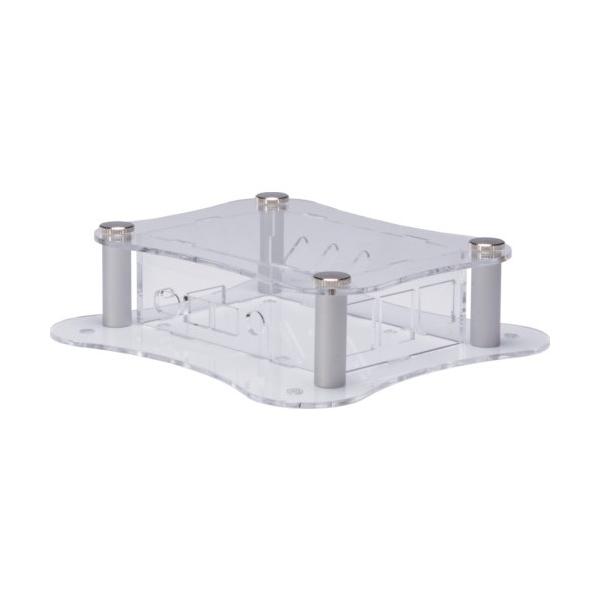 ■特徴 コーナーにアルミ円柱を使用した高級感のあるデザインのアクリル製スケルトンケースです。 内部の基板を見せられる一味違ったケースとして、Raspberry　Piを楽しむことが出来ます。  ■用途 Raspberry　Pi　4B専用アクリ...