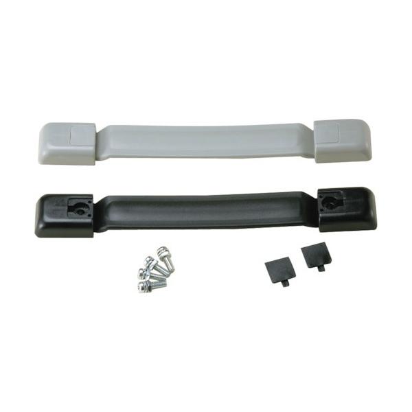 商品画像はイメージ画像です。実際とは異なる場合がございます。 ■特徴 スッキリデザインのバンド取手です。  ■仕様 許容荷重：20Kgf  ■材質 グリップ、キャップ：エラストマー、ビス／ワッシャー（鉄） ホルダー：ABS ナット：真鍮 ビ...