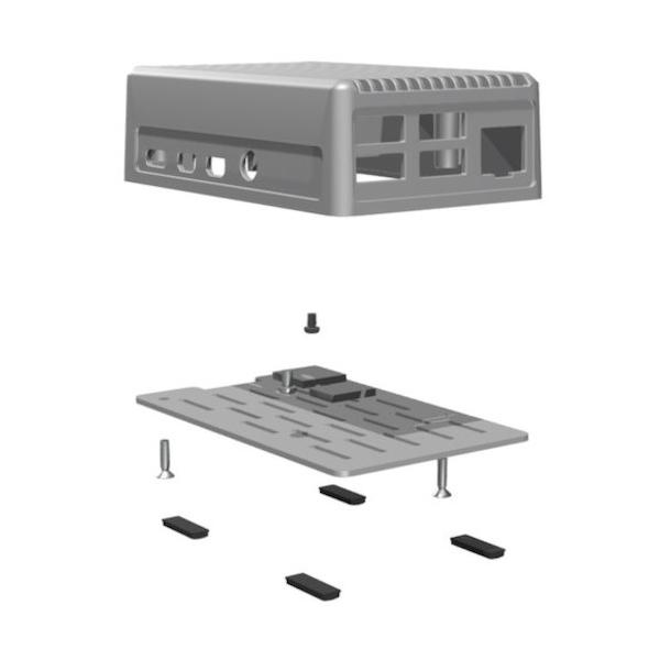 ■特徴 Raspberry Pi 4B用の放熱型ヒートシンクケースです。 上面カバーはヒートシンク形状で効率良く熱を外に逃がす形状で、アルミダイキャスト製で強度にも優れています。 カバー内部は、熱伝導突起有り(Hタイプ)、無し(Nタイプ)が...