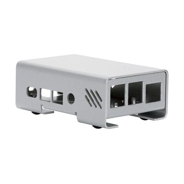 ■仕様 ●特長・Raspberry　Pi　用のケース（ラズベリーパイケース）です。 ●Raspberry　Pi　4Bの基板に適合したアルミケースです。 ●オールアルミ製で、樹脂製ケースと比べ強度と放熱効果が高いケースです。 ●また、スタイリ...