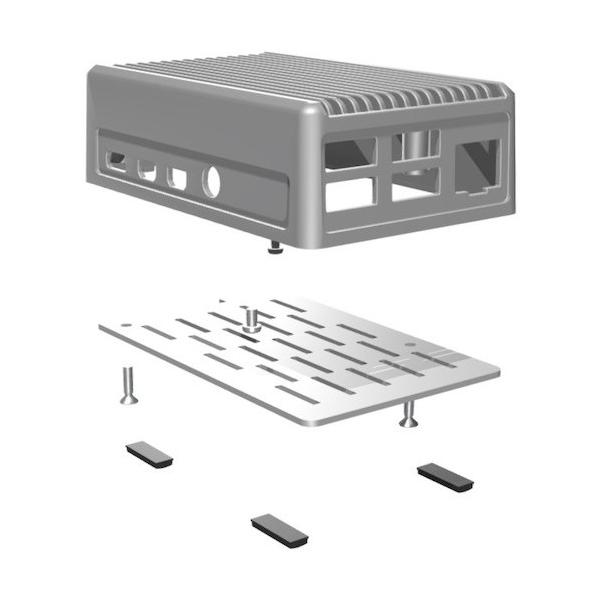 ■特徴 Raspberry Pi 4B用の放熱型ヒートシンクケースです。 上面カバーはヒートシンク形状で効率良く熱を外に逃がす形状で、アルミダイキャスト製で強度にも優れています。 カバー内部は、熱伝導突起有り(Hタイプ)、無し(Nタイプ)が...