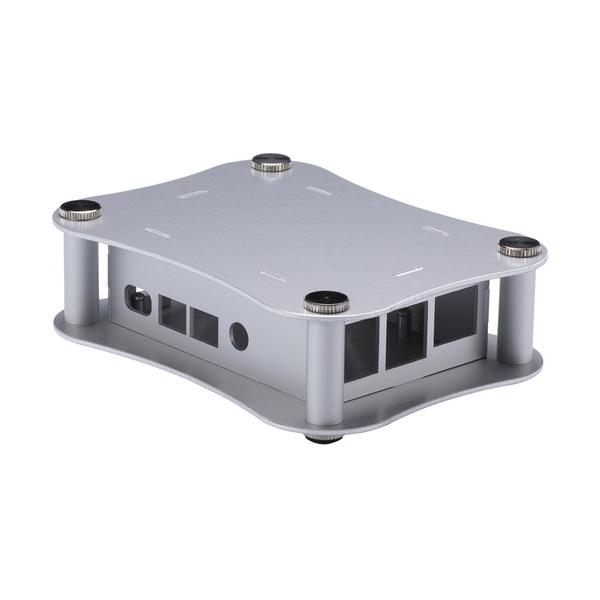 ■特徴 OKdo社のシングルボードROCK 4 Model C+、ROCK5 Model A兼用アルミケースです。 カバーが曲線形状で4隅に支柱を使用しております。 取付ビスはローレットビスの為、手で取り外しが出来ます。 パネルの電源ボタン...