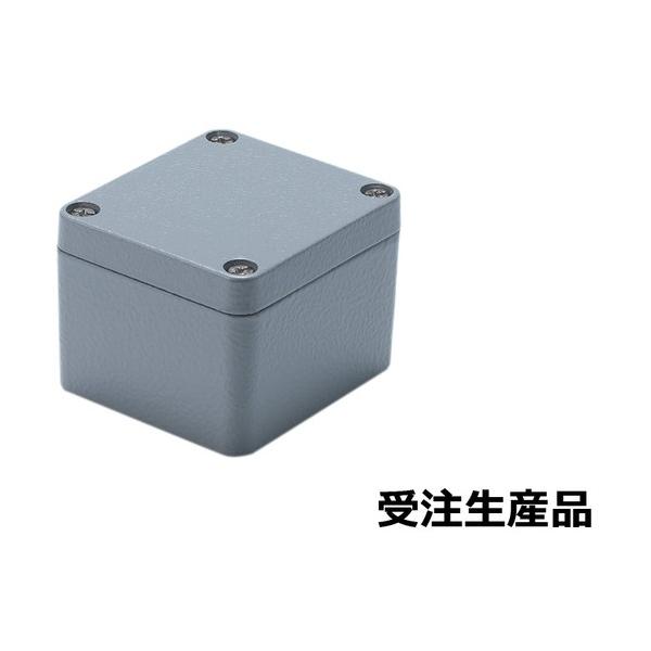 ■特徴 納期2ヵ月の受注生産品です。 保護等級IP65の耐衝撃性に優れたアルミダイカスト製のボックスです。 アルミダイカスト製は樹脂と比べ、放熱性・耐熱性・耐油性に優れています。 トップカバービス取付部はビスの落下防止構造となっていますので...