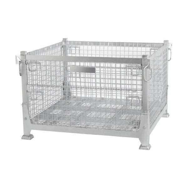 ■特徴 吊り金具装備で安全に積み下ろしが可能です。 コンパクトに折りたたみでき段積みも可能です。 吊り金具は高強度の鍛造品を採用しています。 フォークリフトでの積み下ろしも可能です。 1100×1100サイズの平パレットごと収納できます。 ...