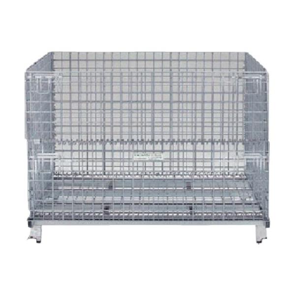 ■特徴 折りたたみが簡単です。 積み重ねができ、スペースも節約できます。 丈夫で軽量です。 キャスターを取り付ければ運搬車にもなります。 フォークリフトによる荷役が容易にできます。  ■用途 各種工場、作業現場に。  ■仕様 クロムフリー表...