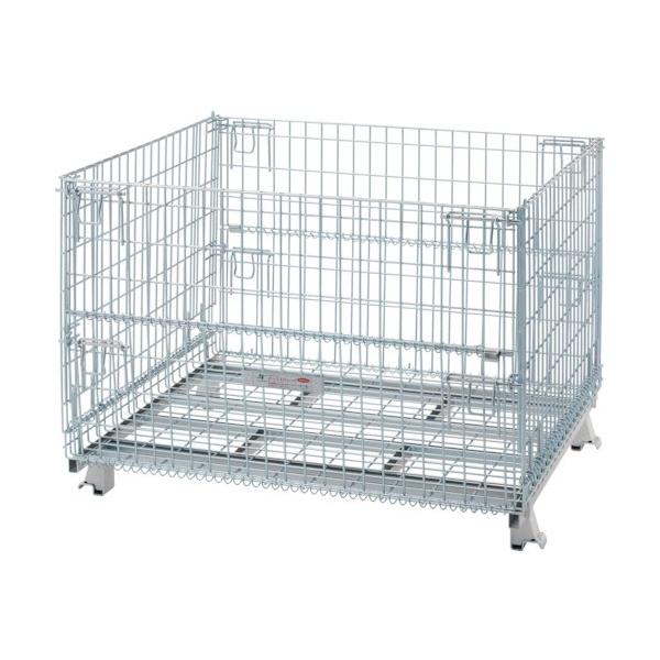 ■特徴 前後扉が下まで全開するタイプです。 クロムフリー表面処理をしています。 環境対応品です。 折りたたみが簡単です。 積み重ねができ、スペースも節約できます。 丈夫で軽量です。 キャスターを取り付ければ運搬車にもなります。 フォークリフ...