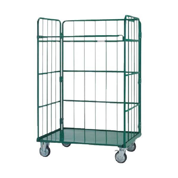 ■特徴 優れた防製力と汚れが付きにくい粉体塗装仕上げです。 折りたたんで収納出来ます。 商品の積み替え作業を大幅に省力化できます。  ■用途 商店・工場・物流・倉庫・オフィスでの商品、荷物の配送に最適。  ■仕様 自在ストッパー付キャスター...
