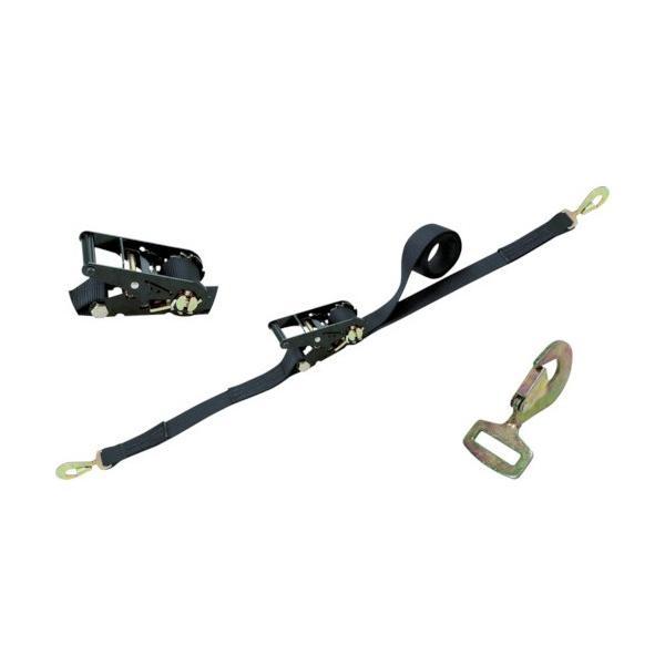 商品画像はイメージ画像です。実際とは異なる場合がございます。 ■特徴 エンドレス形状・両端アイ形状・その他端末金具形状があり、さまざまな結束固定シーンに対応できます。  ■用途 トラック荷物の固縛に最適。また、ベルトが黒色で目立たない為、舞...