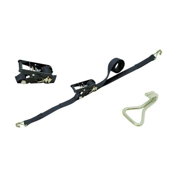 商品画像はイメージ画像です。実際とは異なる場合がございます。 ■特徴 エンドレス形状・両端アイ形状・その他端末金具形状があり、さまざまな結束固定シーンに対応できます。  ■用途 トラック荷物の固縛に最適。また、ベルトが黒色で目立たない為、舞...