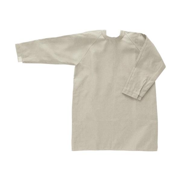 ■特徴 アラミド繊維コーネックス50%防炎加工綿50%の厚手の袖付きエプロンです。 ■仕様 丈90cm×袖丈70cm×裾回り105cm ■材質 アラミド繊維50%防炎加工綿50%    【サイズ】 フリー 【カラー】 ベージュ 【重量】 6...