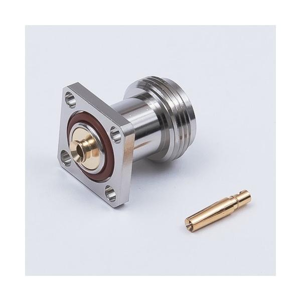 ■特徴 Nコネクタのパネルジャックです。 ■用途 セミリジット、セミフレキケーブル用N型パネルジャックです。 0.085Semi-Rigid、0.085Semi-Flex、RG-405/Uケーブルに適合します。 中心コンタクト、本体ともに半...