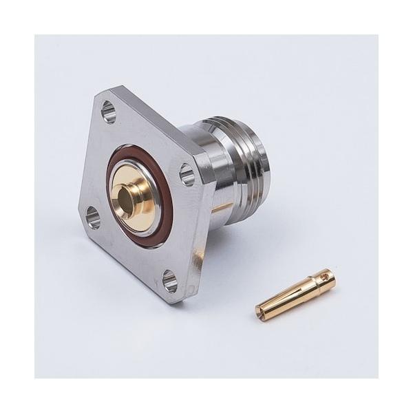 ■特徴 Nコネクタのパネルジャックです。 ■用途 セミリジット、セミフレキケーブル用N型パネルジャックです。 0.141Semi-Rigid、0.141Semi-Flex、RG-402/Uケーブルに適合します。 中心コンタクト、本体ともに半...