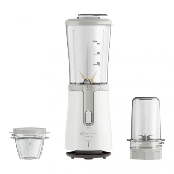 ●電源:単相100V、50/60Hz ●消費電力:130W ●容量:【ミキサーボトル】400cc【ミルカップ】75cc【お茶カップ】約12g ●定格時間:1分以内 ●コード長さ:1.4m ●付属品:カップフタ、掃除用ブラシ、ミニレシピ ●高...