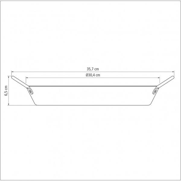 ●Loretoのパエリア鍋。 ●Loretoのパエリア鍋。 ●食洗機対応。 ●商品サイズ(約):直径300mm、357×304×65mm ●商品重量(約):705g ●材質:メタリックグラファイトハンドル   【入数】 1個 20125030