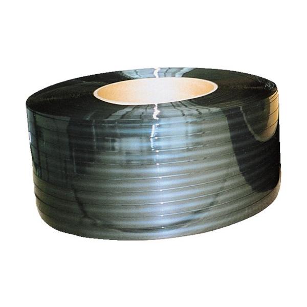 ■特徴 ポリエステル樹脂製品のため軽量です。（帯鉄の約1/6） 熱融着性に優れています。 伸度が小さく引き締め持続性が優れています。 高張力のため、重梱包に優れています。 引張強度強化タイプです。  ■仕様 紙管内径：200mm 破断伸度：...