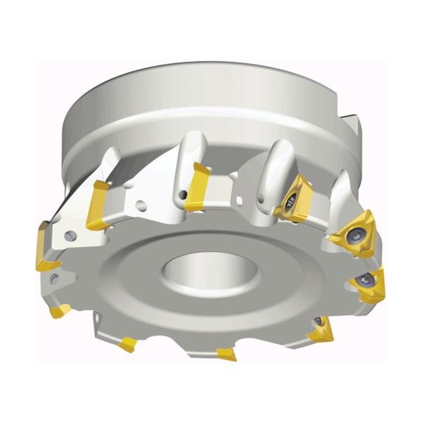 ■特徴 高精度な切れ刃形状で、良好な90度肩削り加工が可能です。 ■用途 平面加工用・肩削り加工・溝加工・斜め沈み込み加工・ヘリカル沈み込み加工用。 ■仕様 ヘリカル切れ刃構造の3コーナー使いフライス工具    【重量】 625G 【入数】...